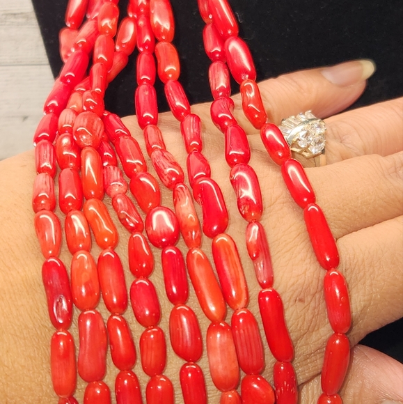 LUCORAL | Jewelry | 864 Signed Lucoral 925 Silver Cn 9 Strand Natural ...